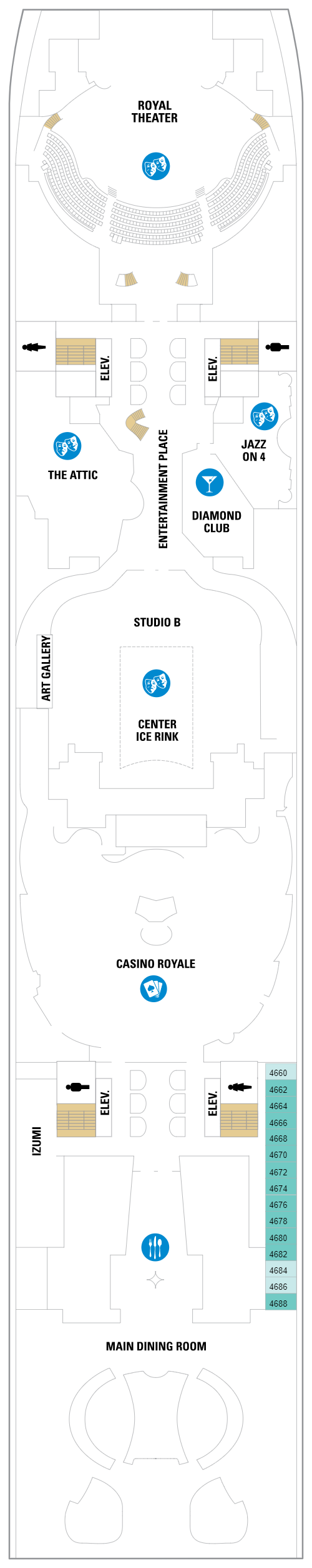 Harmony Of The Seas Deck Plan Deck 6 ROL Cruise