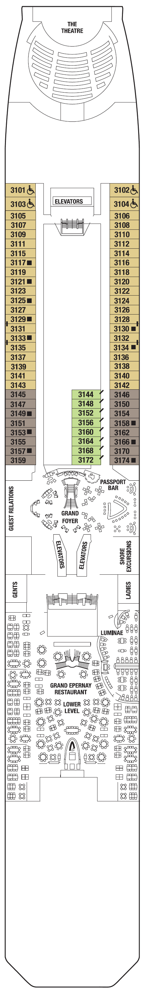 Celebrity Solstice Deck Plan Celebrity Cruises ROL Cruise