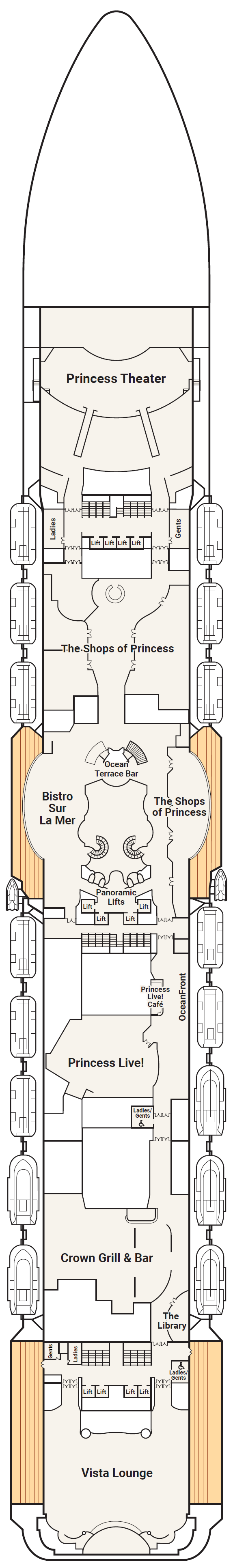 Majestic Princess Deck Plan Princess Cruises ROL Cruise Majestic Princess Deck Plan Princess Cruises ROL Cruise