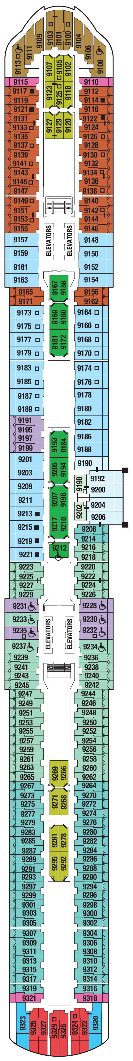 Celebrity Beyond Deck Plan | Celebrity Cruises | ROL Cruise | DECK TWO