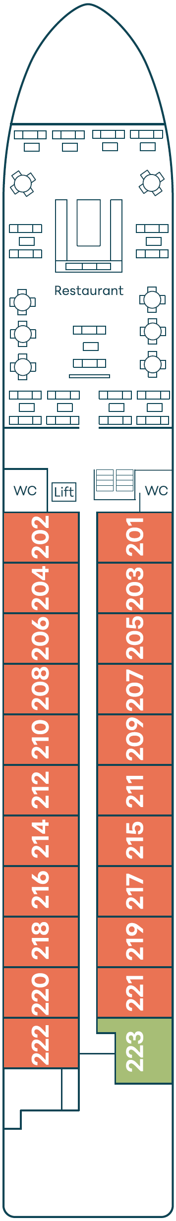 MS Estrela Deck Plan Main Deck ROL Cruise MS Estrela Deck Plan Main Deck ROL Cruise