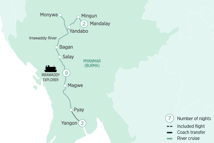 Irrawaddy River On World Map - Map